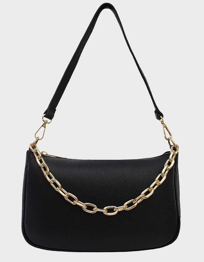 Sac à main en cuir avec chaînette - Dovelya